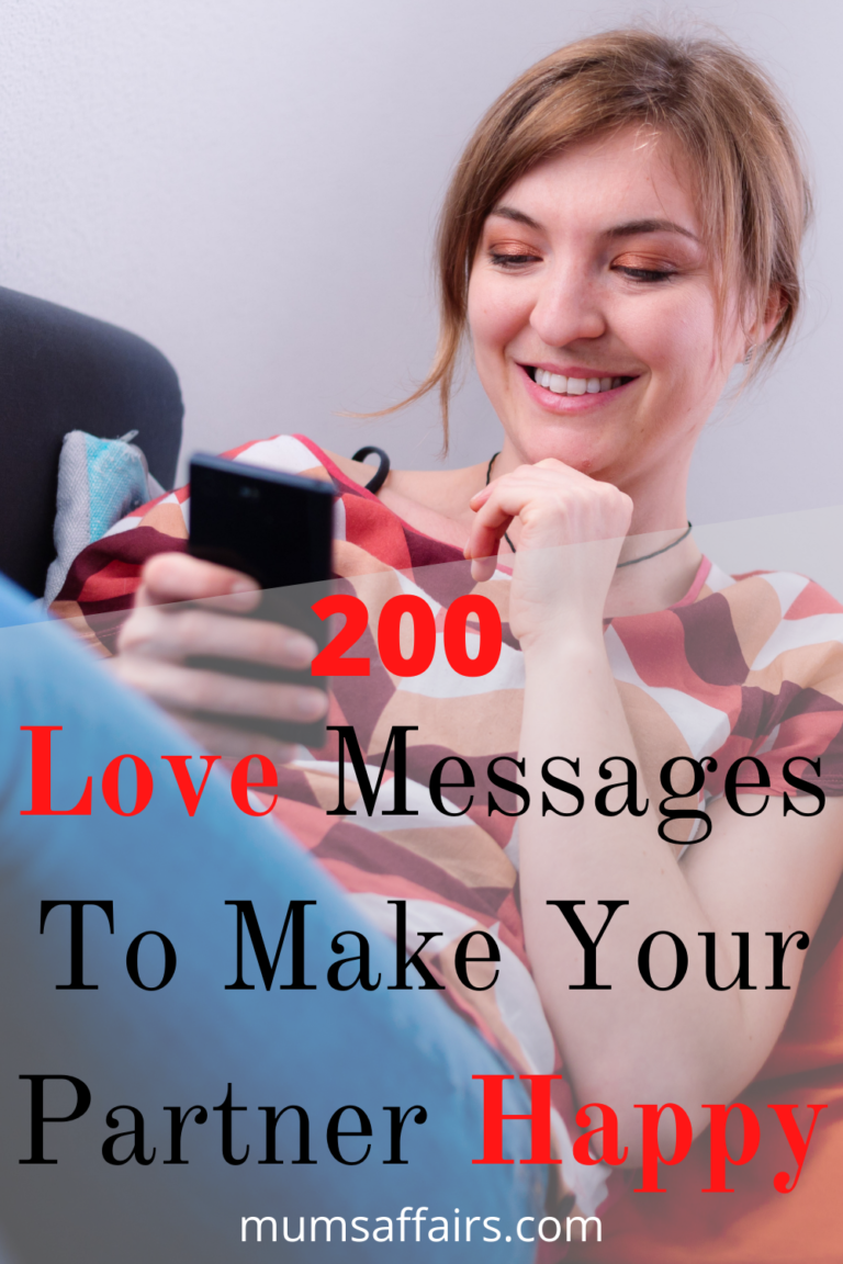 200 Love Messages To Make Your Partner Happy - Mums Affairs