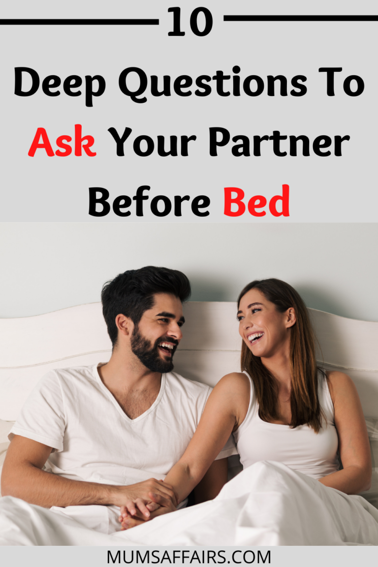 10 Questions To Ask Your Partner Before Bed - Mums Affairs