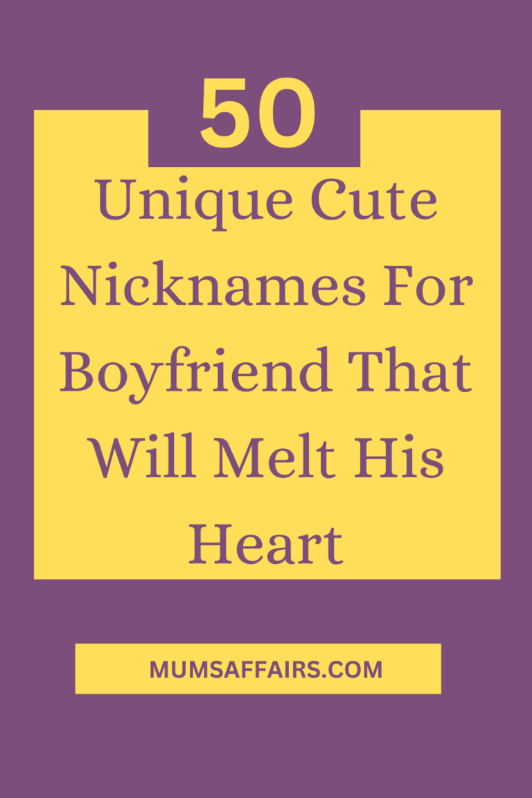 50 Unique Cute Nicknames For Boyfriend That Will Melt His Heart - Mums ...
